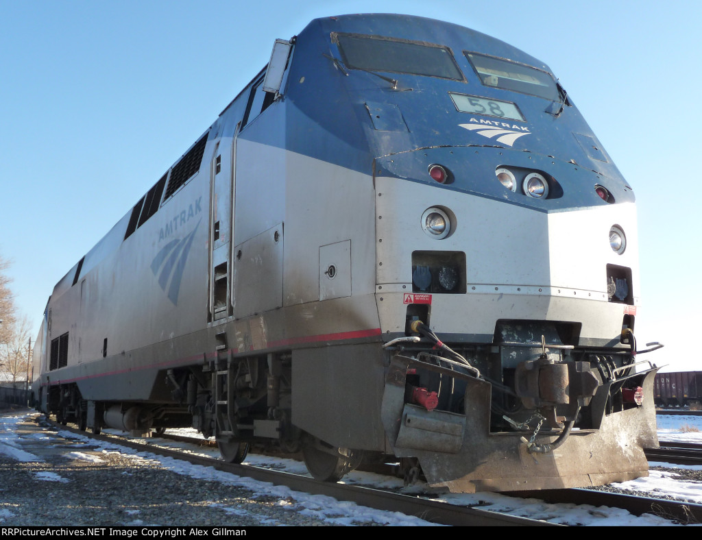 looking Up At Amtrak 58, West